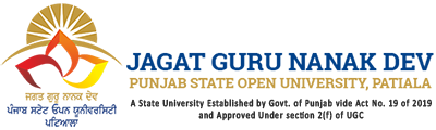 Jagat Guru Nanak Dev Punjab State Open Univeristy (PSOU), Patiala